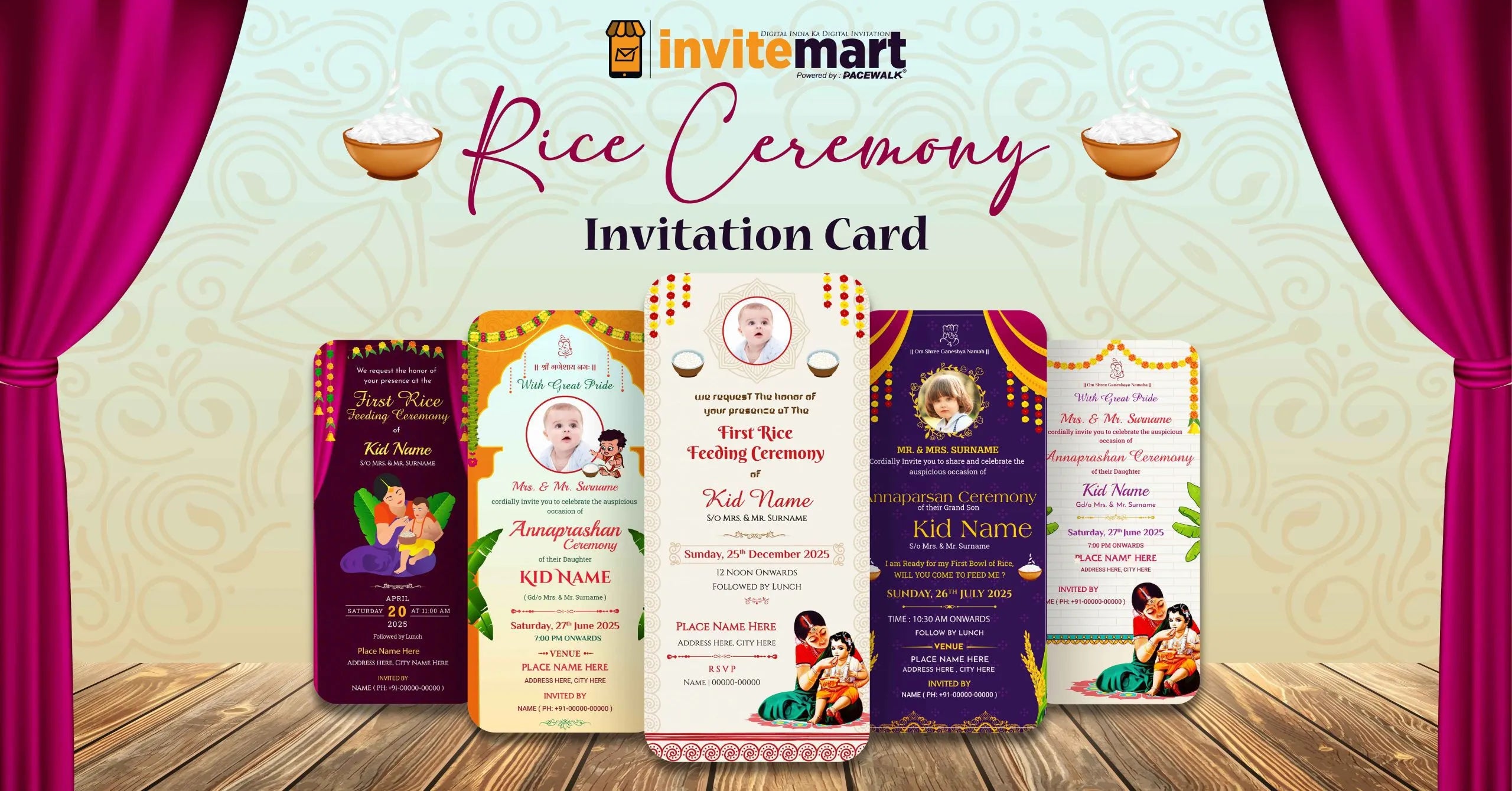 Rice Ceremony Invitation Card Showcase: Our Top Picks – InviteMart