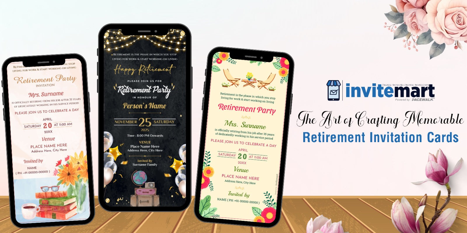 The Art of Crafting Memorable Retirement Invitation Cards – InviteMart