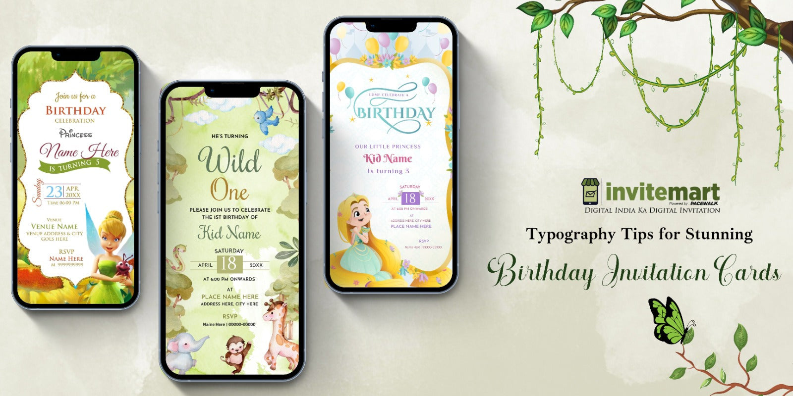 Typography Tips for Stunning Birthday Invitation Cards – InviteMart