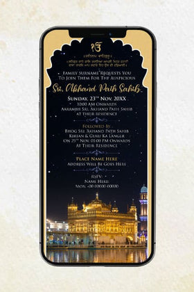 Akhand Path Invitation – InviteMart