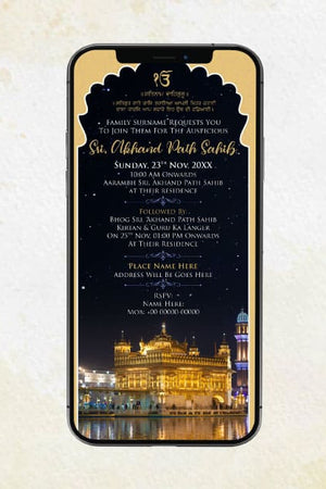 Akhand Path Invitation – InviteMart