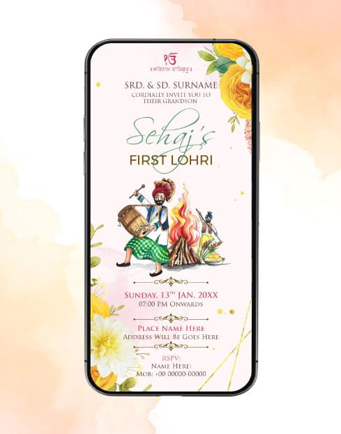 Happy Lohri Card | IM-2336 – InviteMart