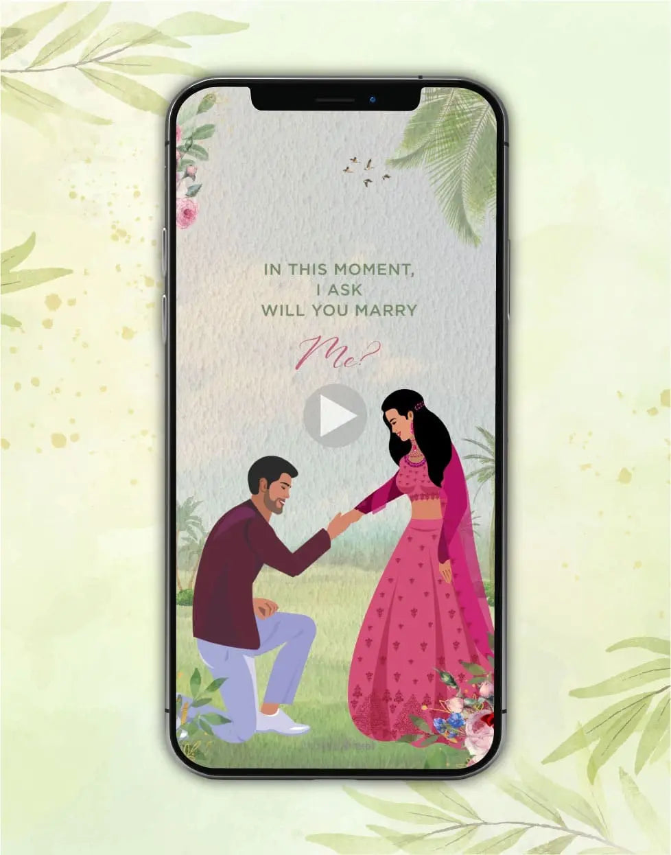 Love Story Engagement Invitation Video | IM-2089 – InviteMart