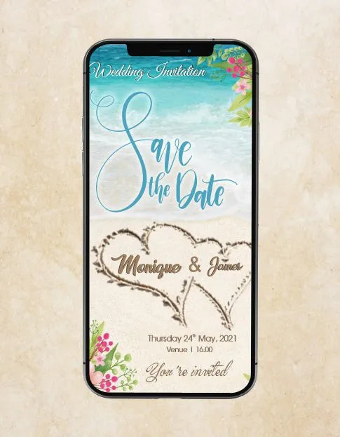 Modern Wedding Invitation eCards | W-09 | InviteMart