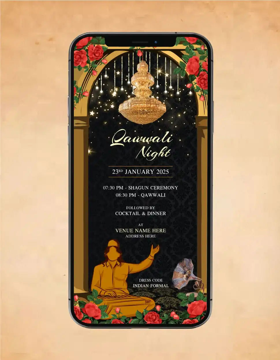 Qawwali Night Invitation | QN-01 – InviteMart