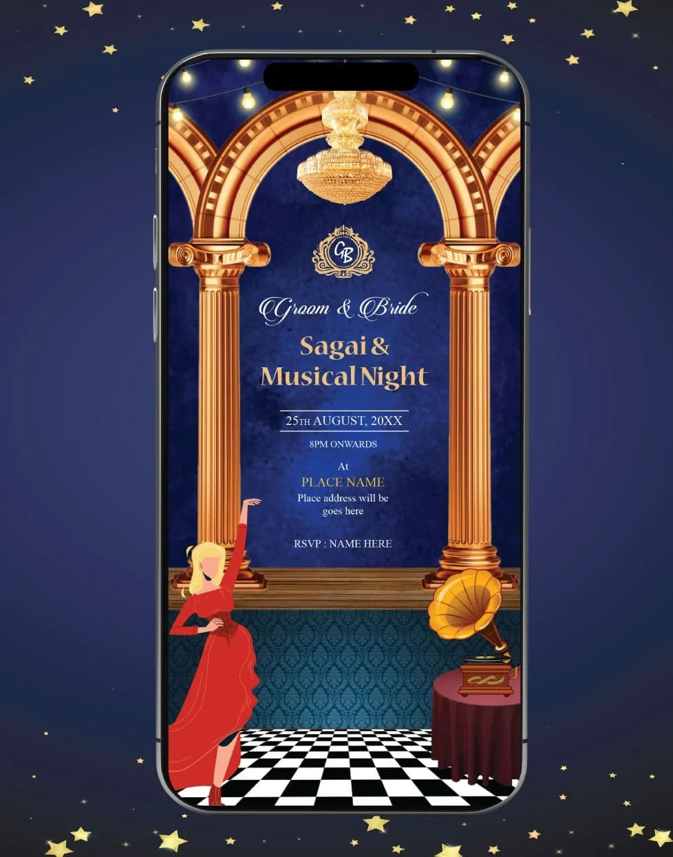 Sagai and Musical Night Invitation | IM-2647 – InviteMart