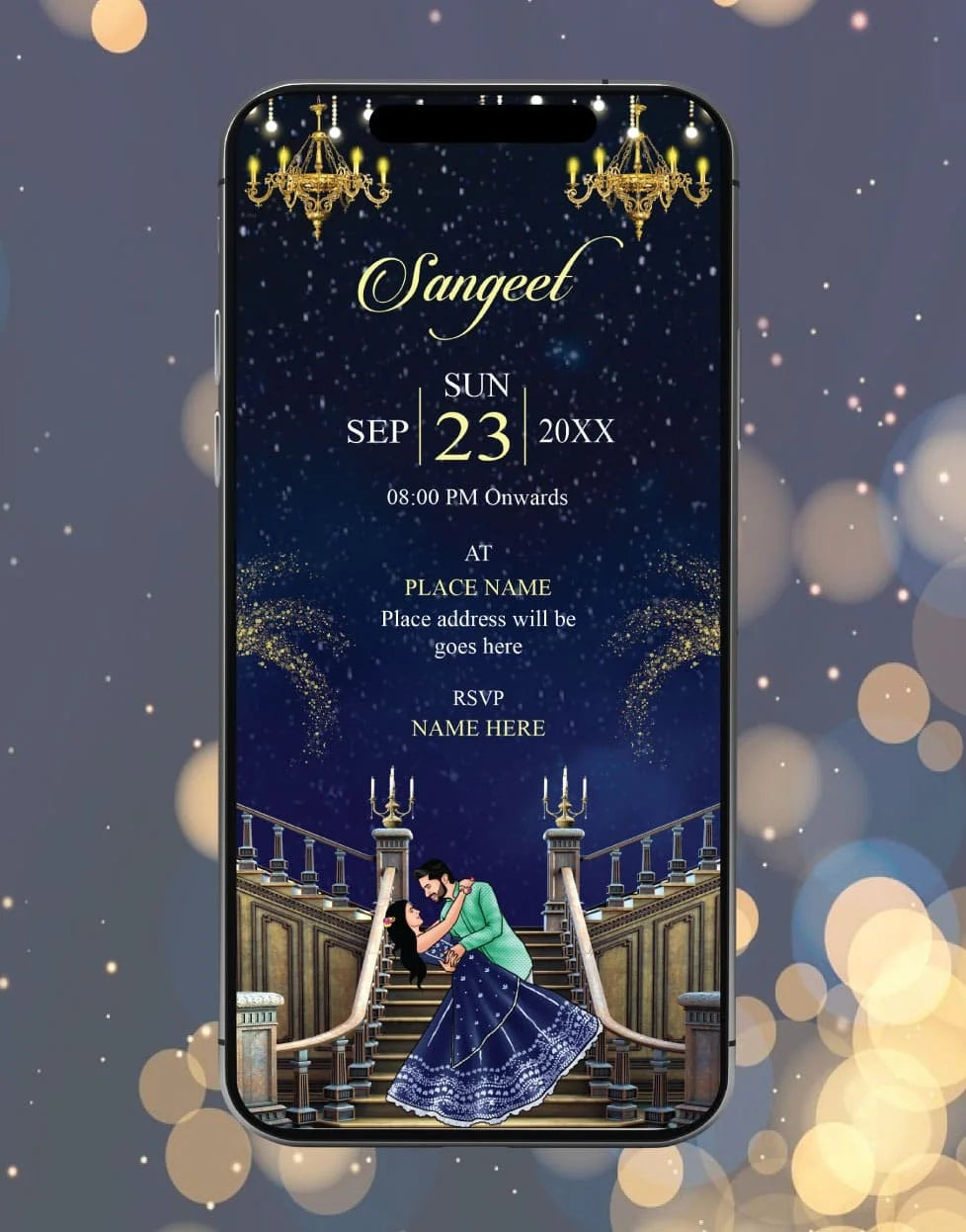 Sangeet Ceremony Digital Invitation | IM-2644 – InviteMart
