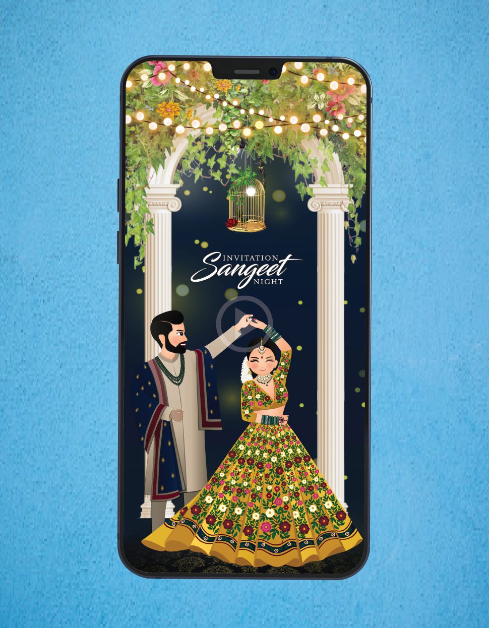 Sangeet Night Invitation Video | W-337-V – InviteMart