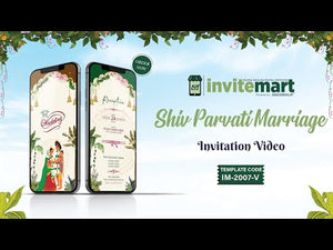 Shiv Parvati Marriage Invitation Video | Traditional Wedding E-Invite ...